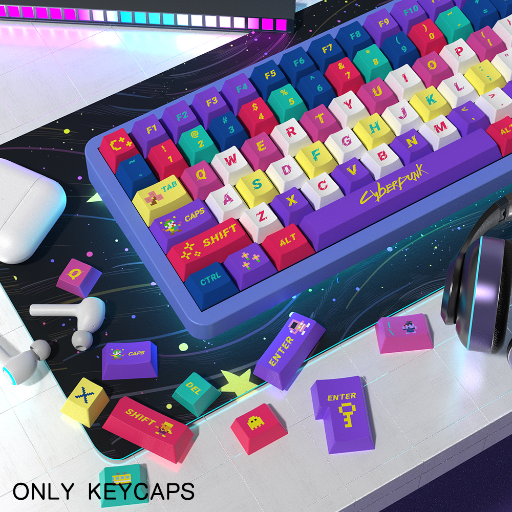 Cyberpunk 2077 keycap Cherry 158 keys - Clrmart